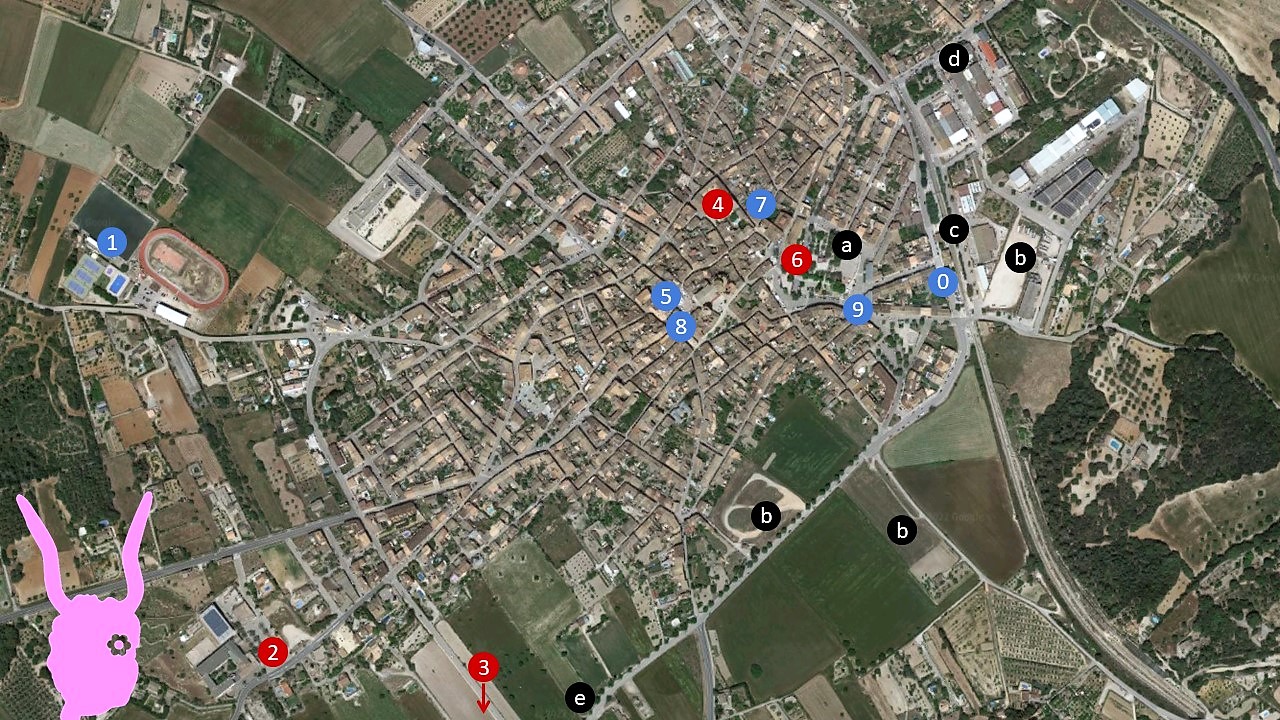 Els actes, el mapa i el cronograma hora per hora, de la XIX Mucada